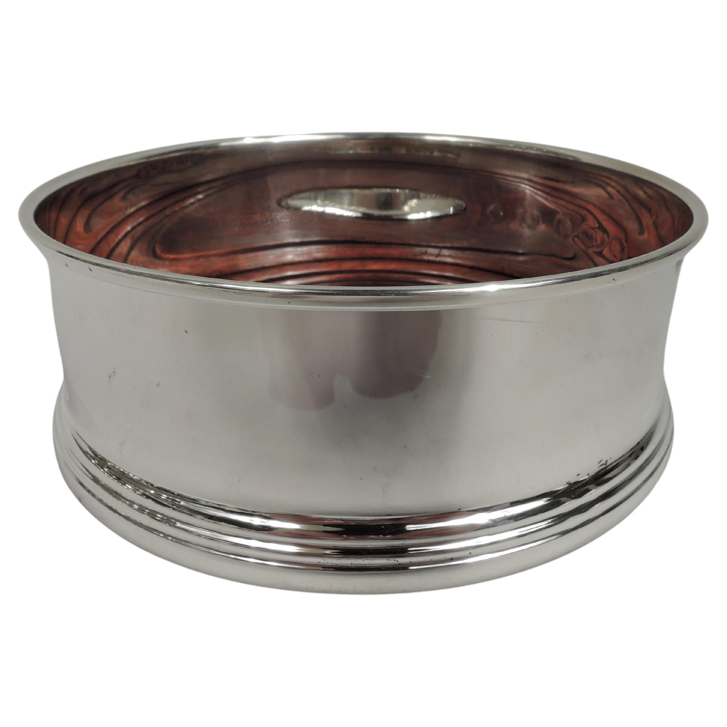 German Art Deco, Silver Plated Wine Bottle Coaster by WMF at 1stDibs