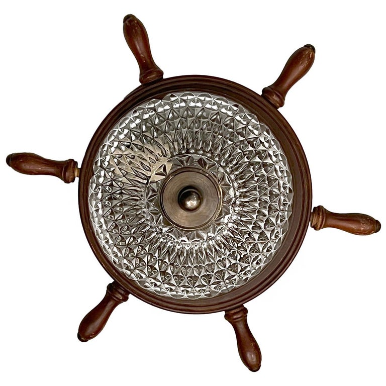 English Nautical Flush Mount Light Fixture For Sale at 1stDibs