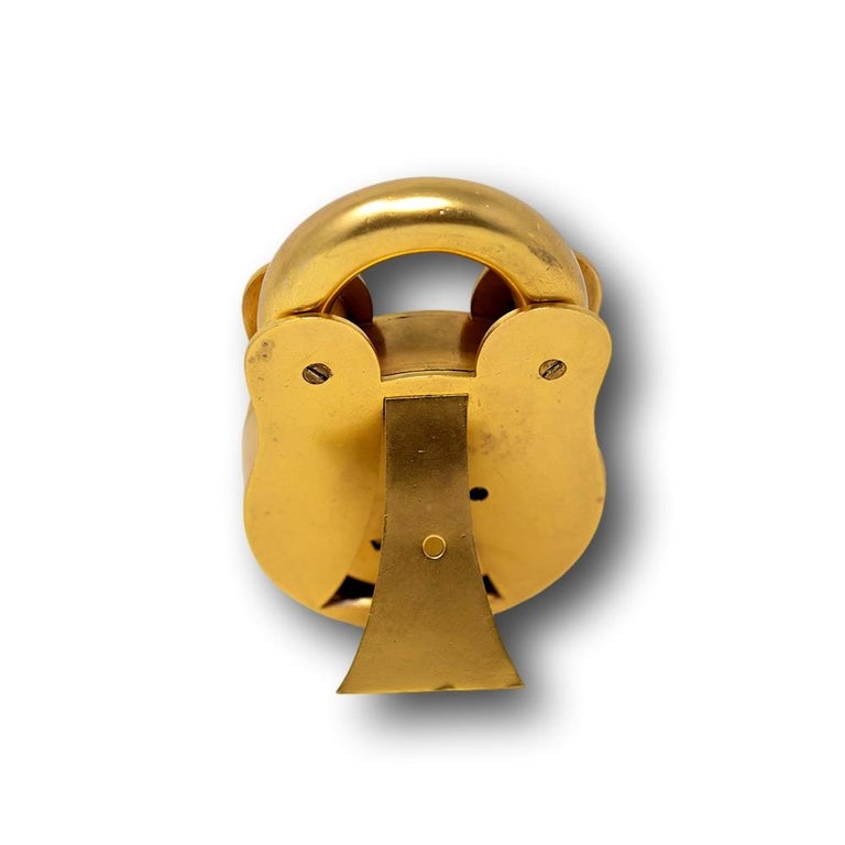 English Novelty Padlock Clock For Sale at 1stDibs