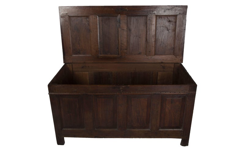 English Oak Coffer Box For Sale at 1stDibs