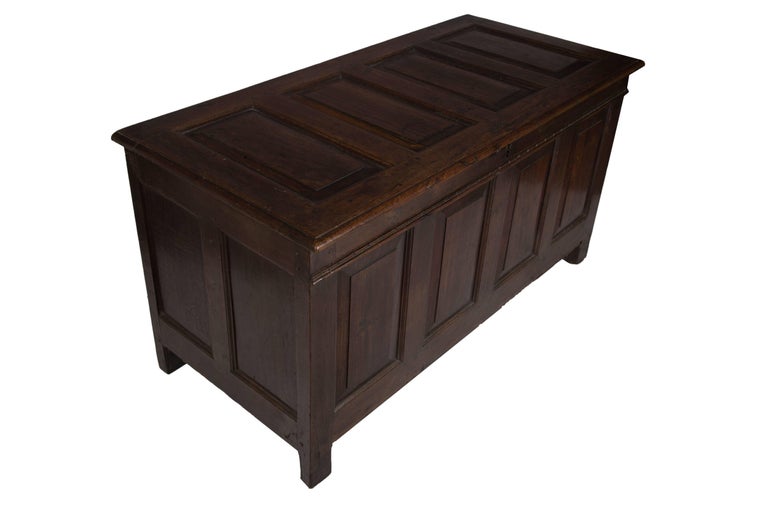 English Oak Coffer Box For Sale at 1stDibs