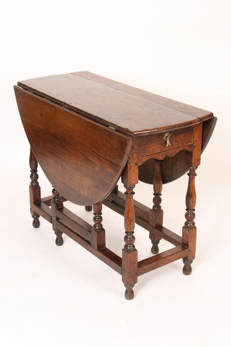 English Oak Gate Leg Table at 1stDibs
