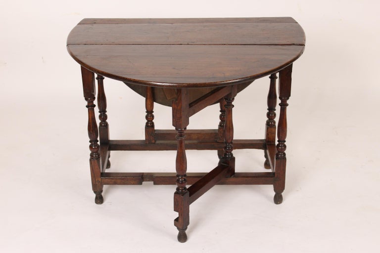 English Oak Gate Leg Table at 1stDibs