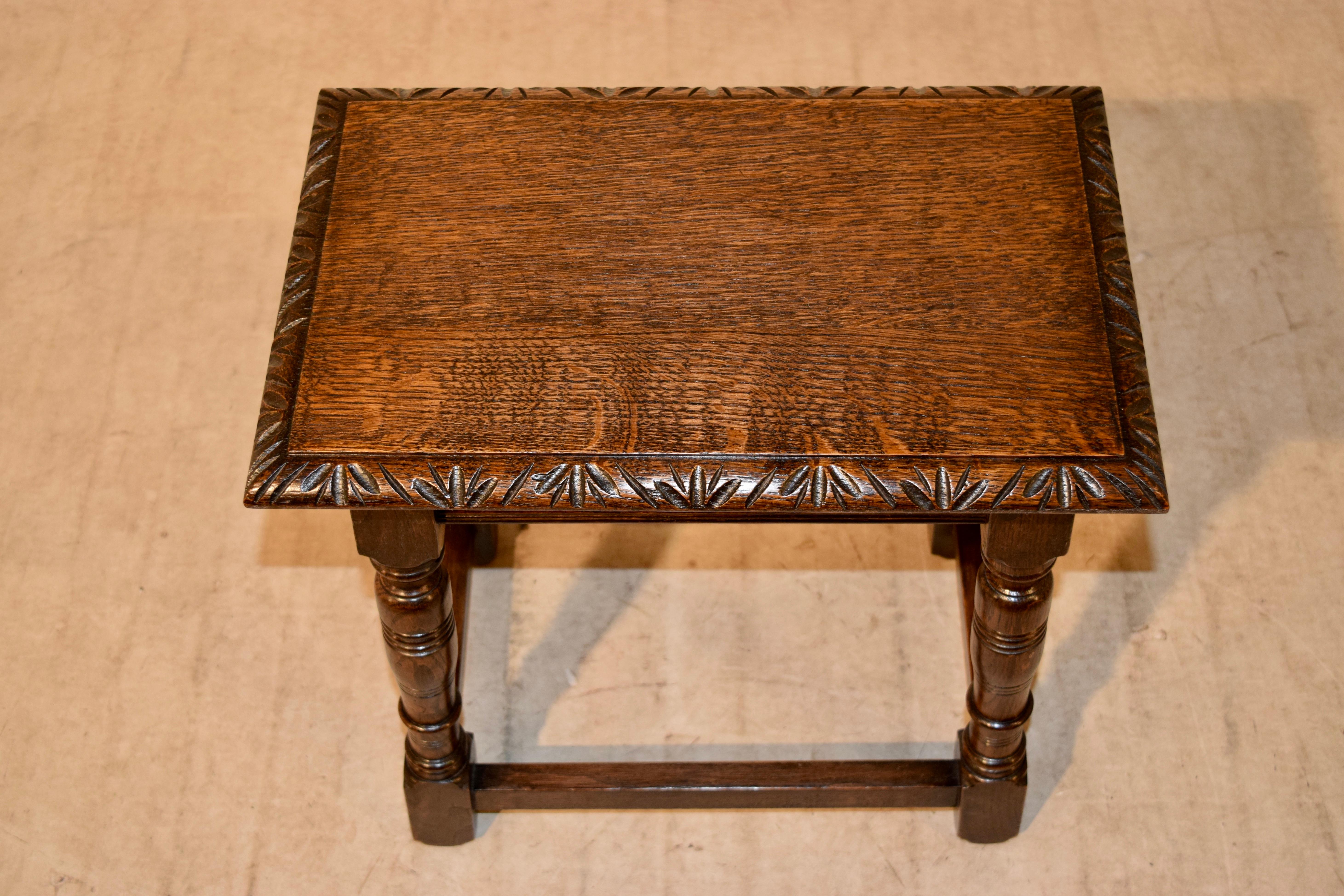 English Oak Joint Stool, circa 1900 at 1stDibs