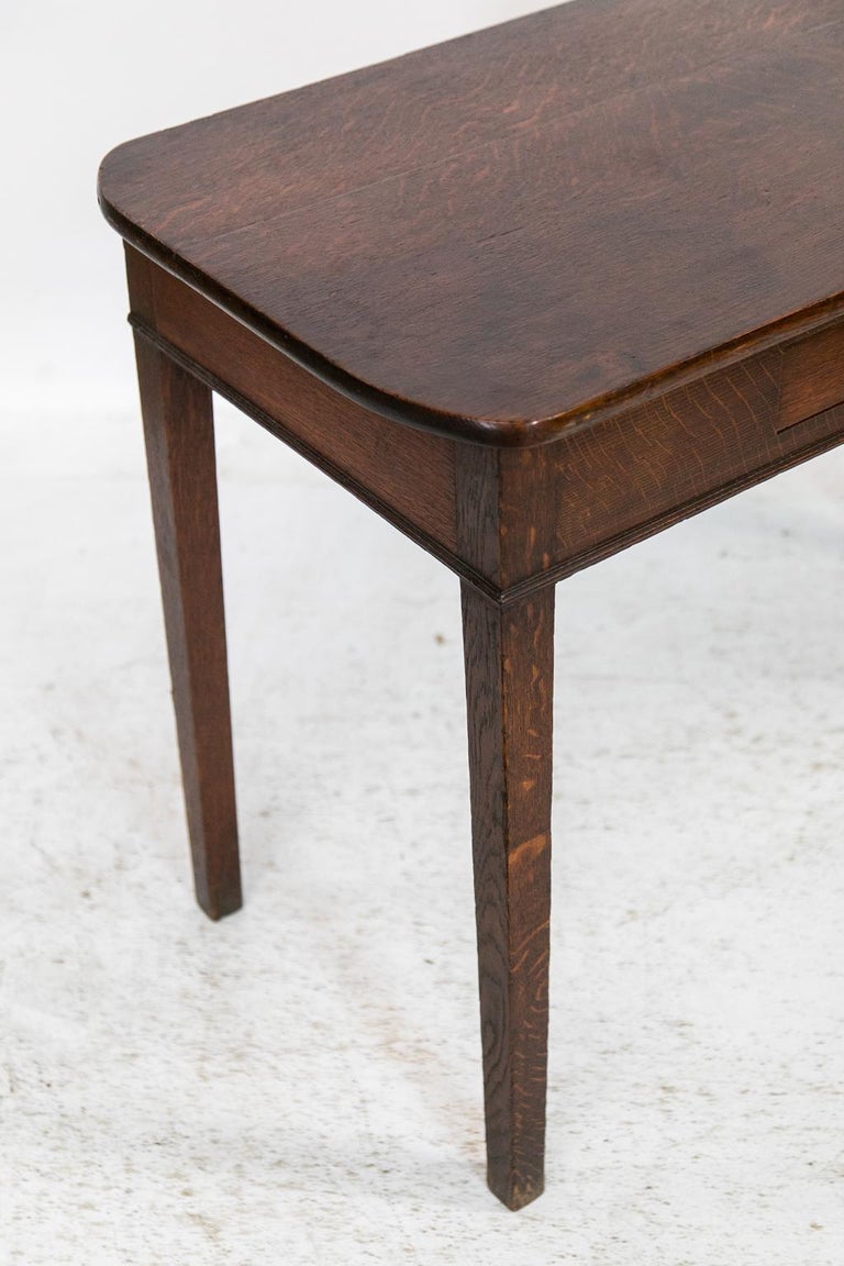 English Oak One-Drawer Side Table at 1stDibs