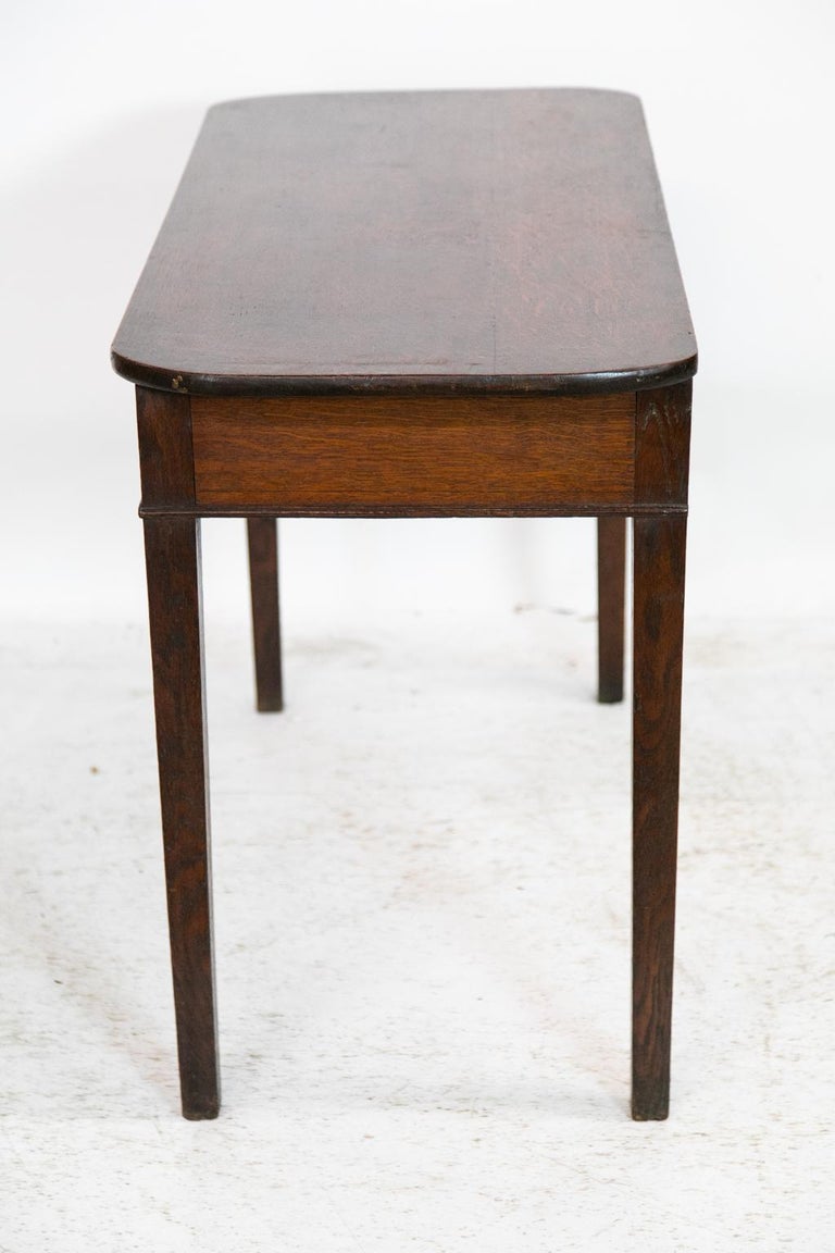 English Oak One-Drawer Side Table at 1stDibs