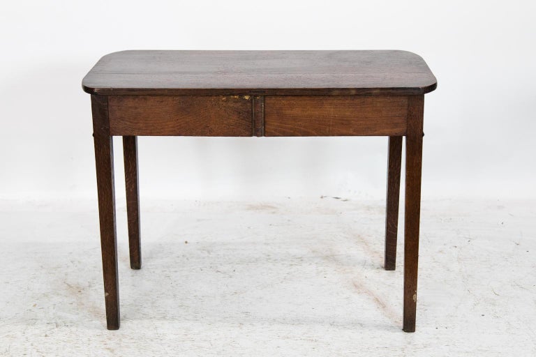 English Oak One-Drawer Side Table at 1stDibs