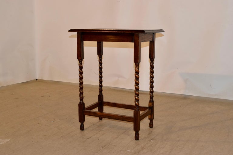 English Oak Side Table, Circa 1900 at 1stDibs
