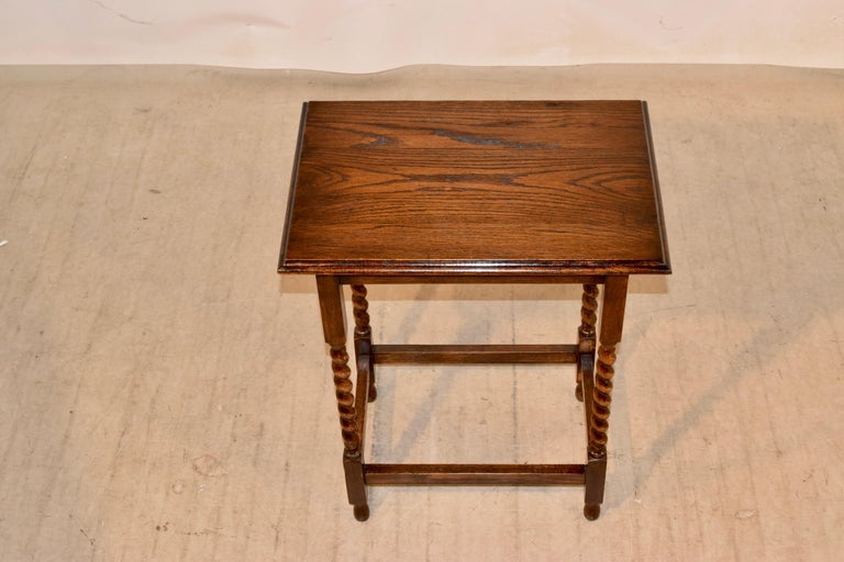 English Oak Side Table, Circa 1900 at 1stDibs