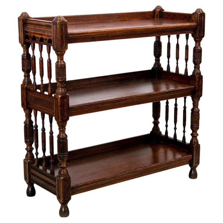 English Oak Three Tiered Shelf For Sale at 1stDibs