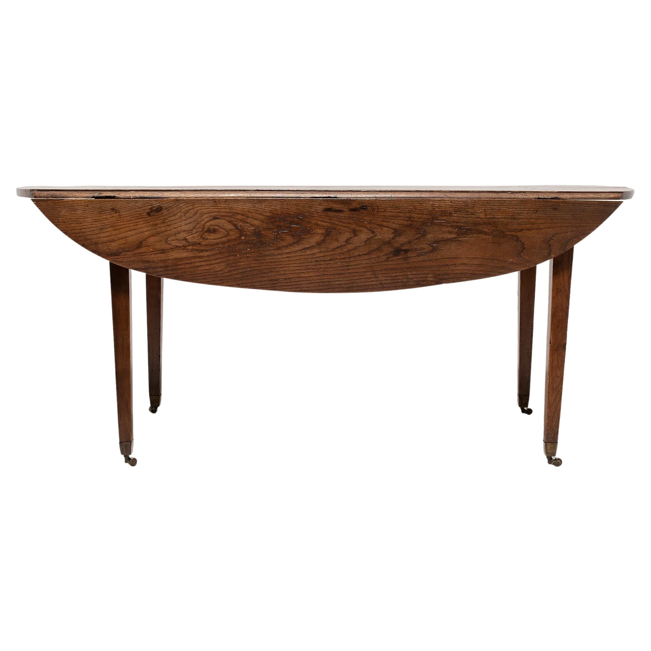English Oval Drop Leaf Table, c. 1875 at 1stDibs | drop leaf oval ...
