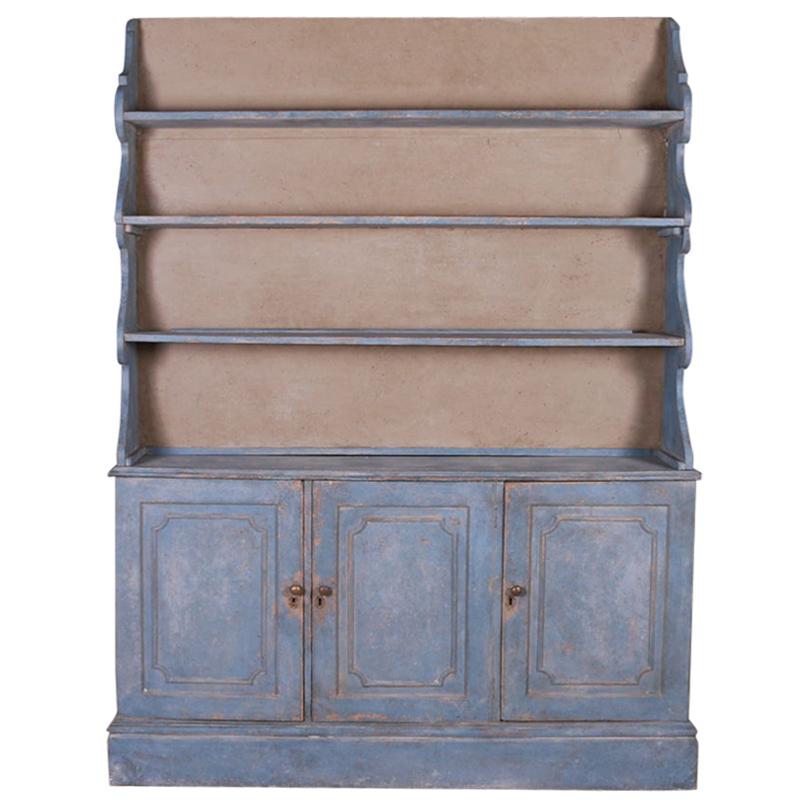 Exceptional Painted Concave Library Bookcase For Sale at 1stDibs