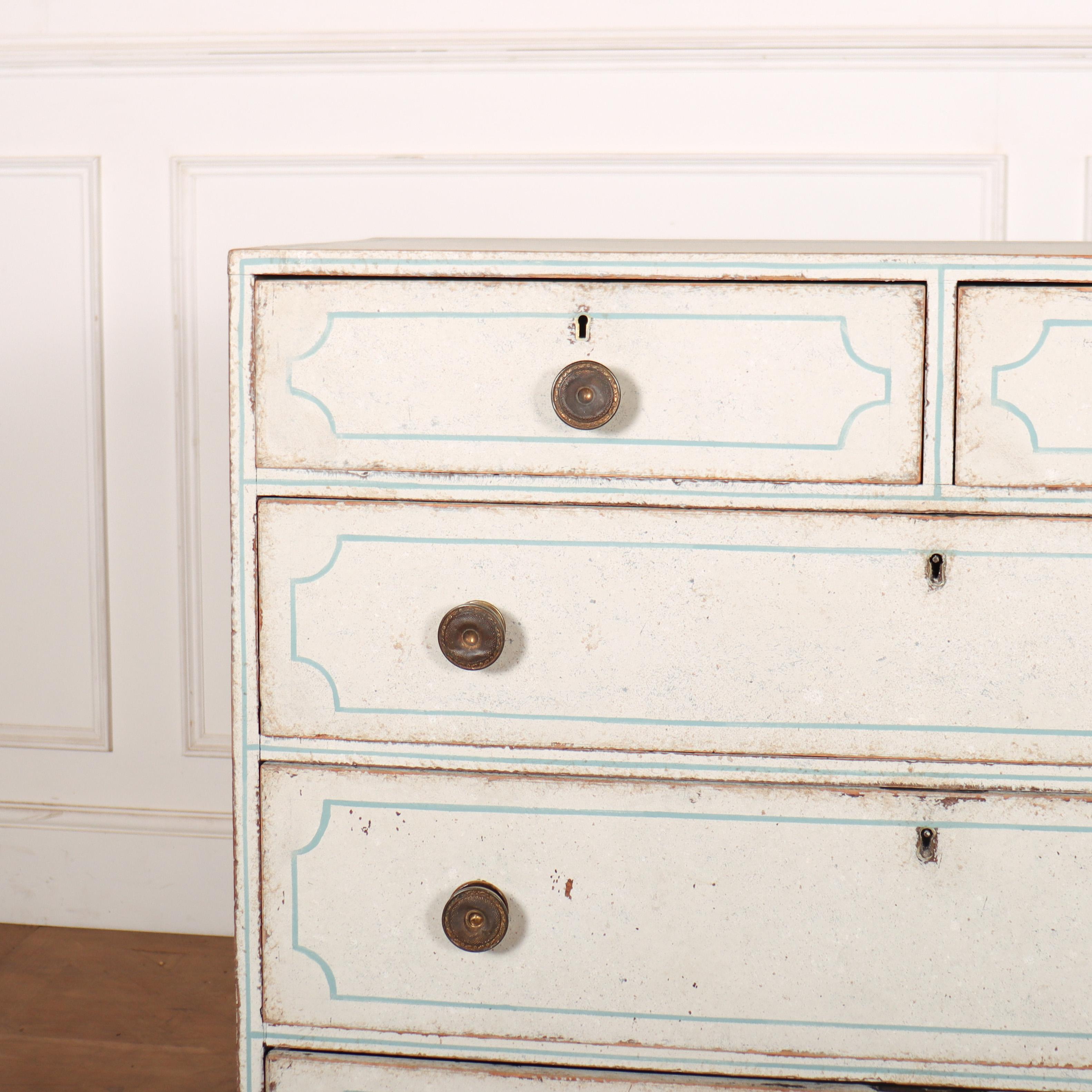 English Painted Chest of Drawers For Sale at 1stDibs