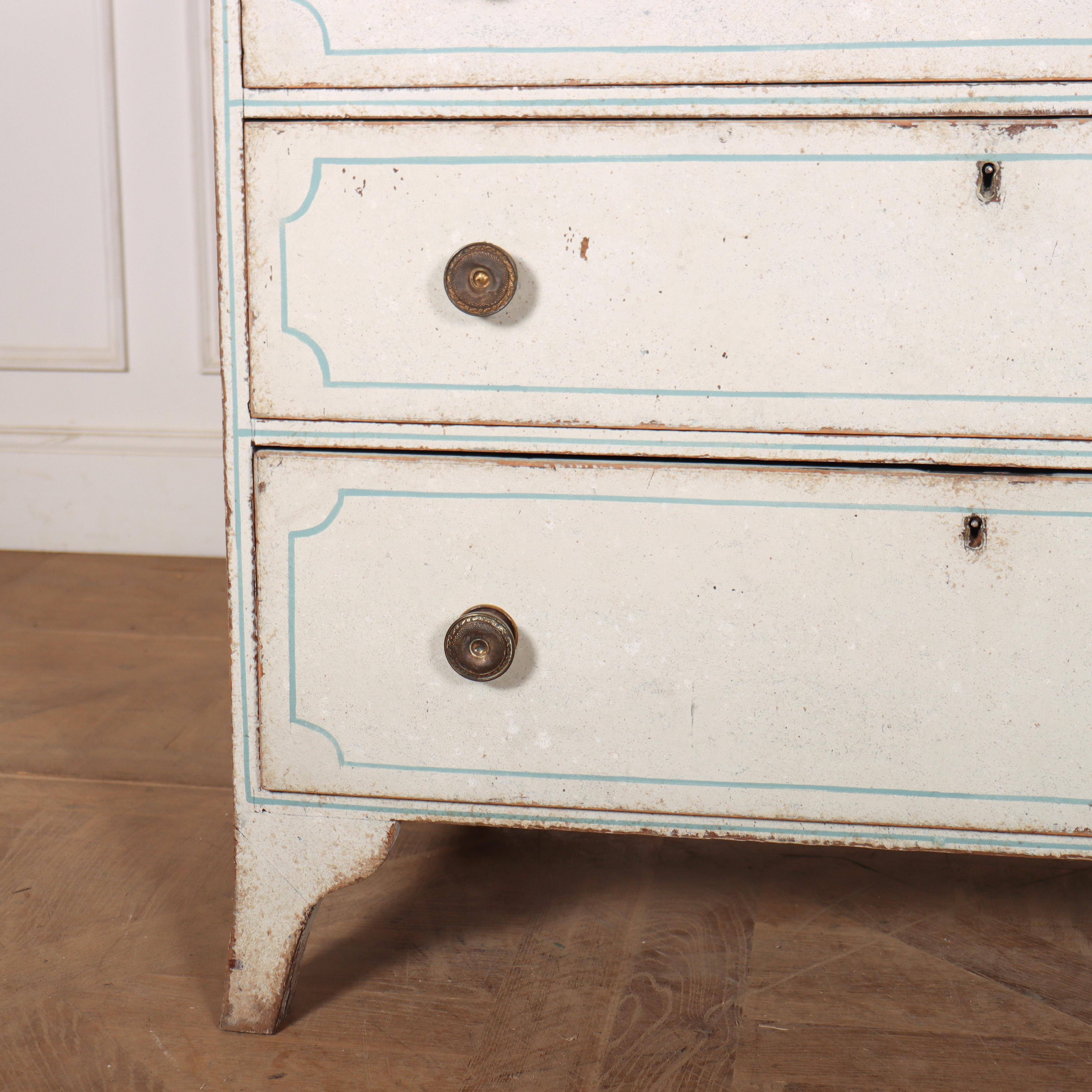English Painted Chest of Drawers For Sale at 1stDibs