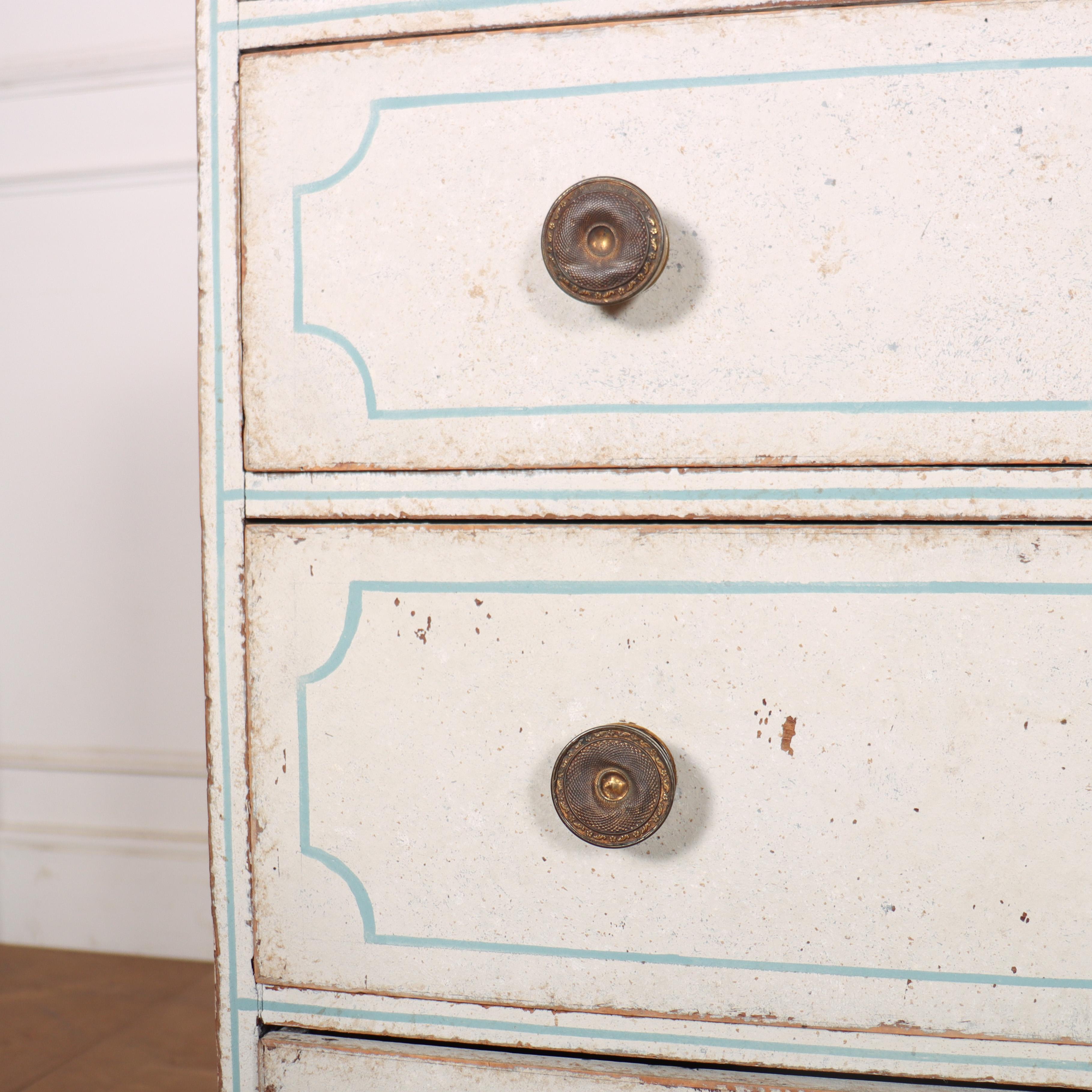English Painted Chest of Drawers For Sale at 1stDibs