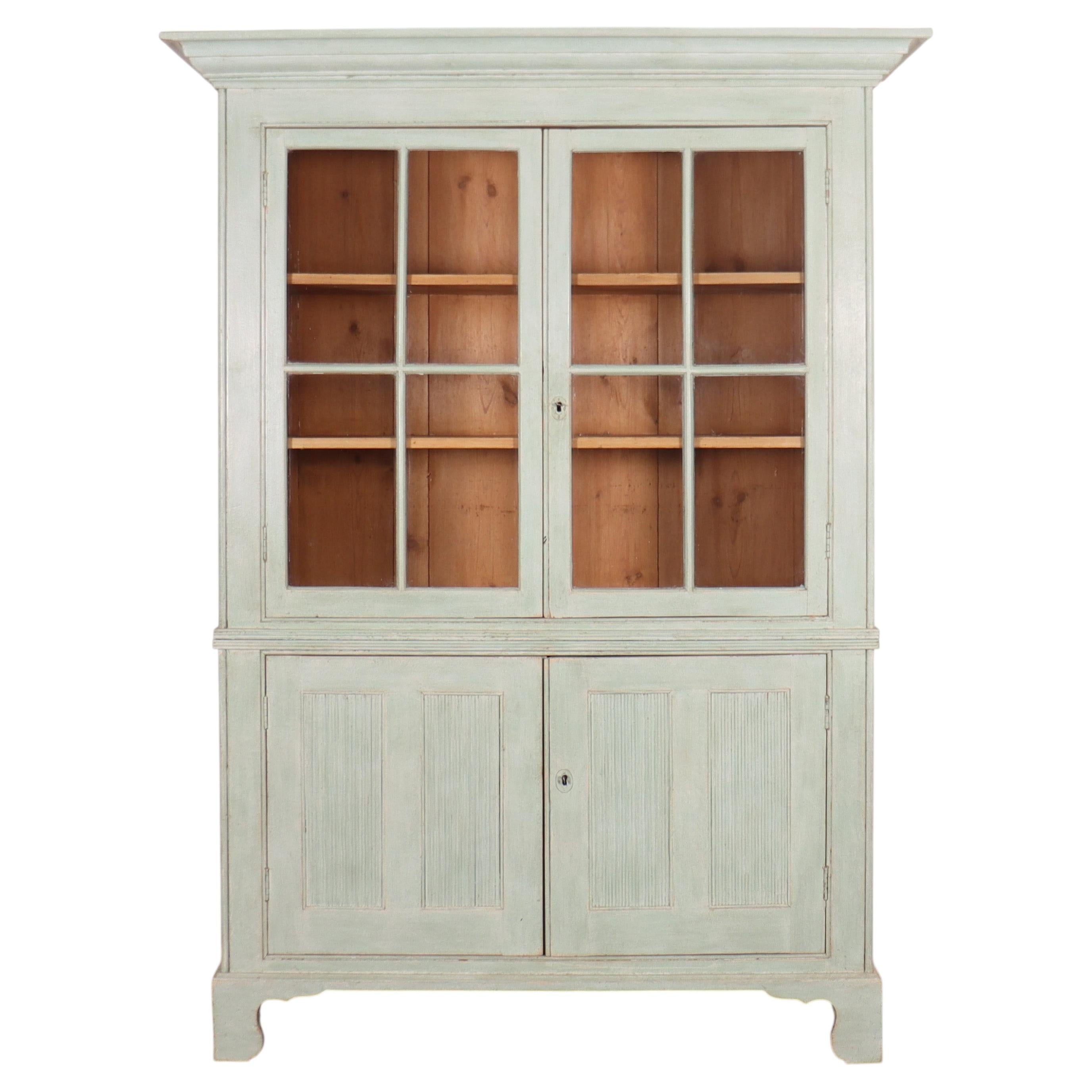 Painted English Dresser Kitchen Hutch Painted Cabinet Farmhouse 1920 ...