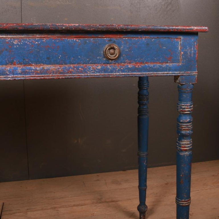 English Painted Lamp Table at 1stDibs