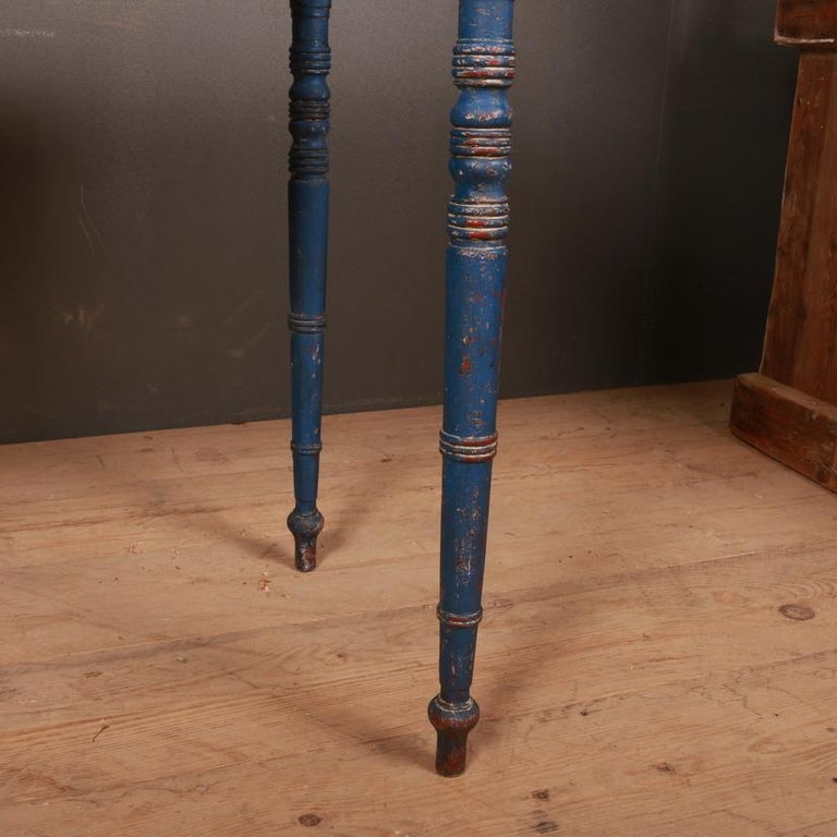 English Painted Lamp Table at 1stDibs