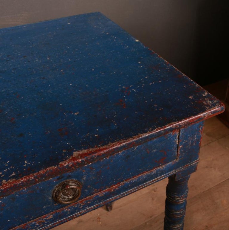 English Painted Lamp Table at 1stDibs