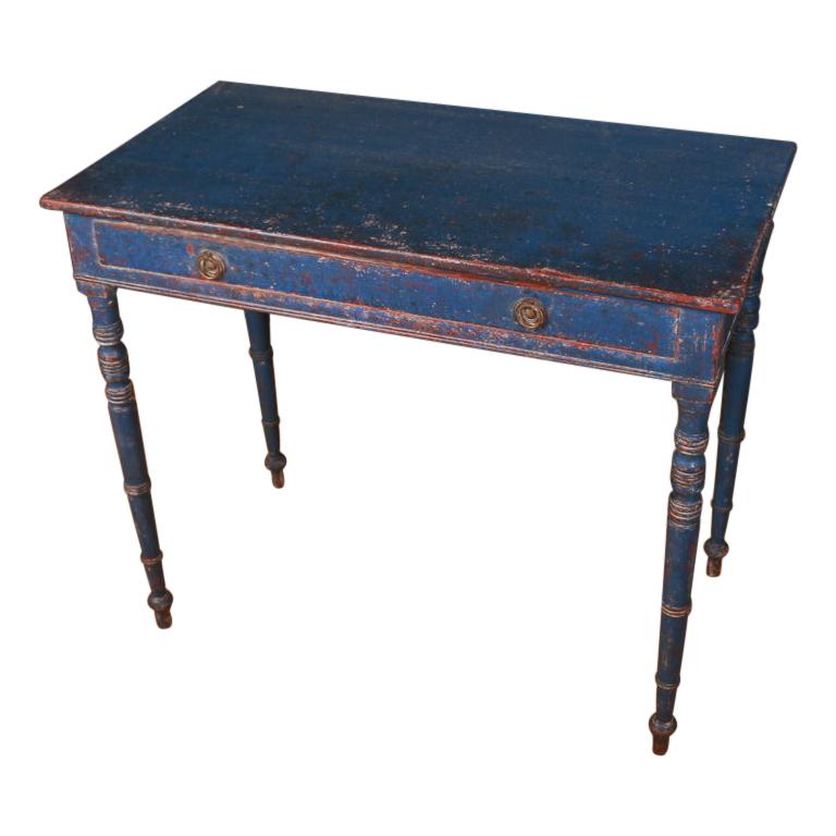 English Painted Lamp Table at 1stDibs