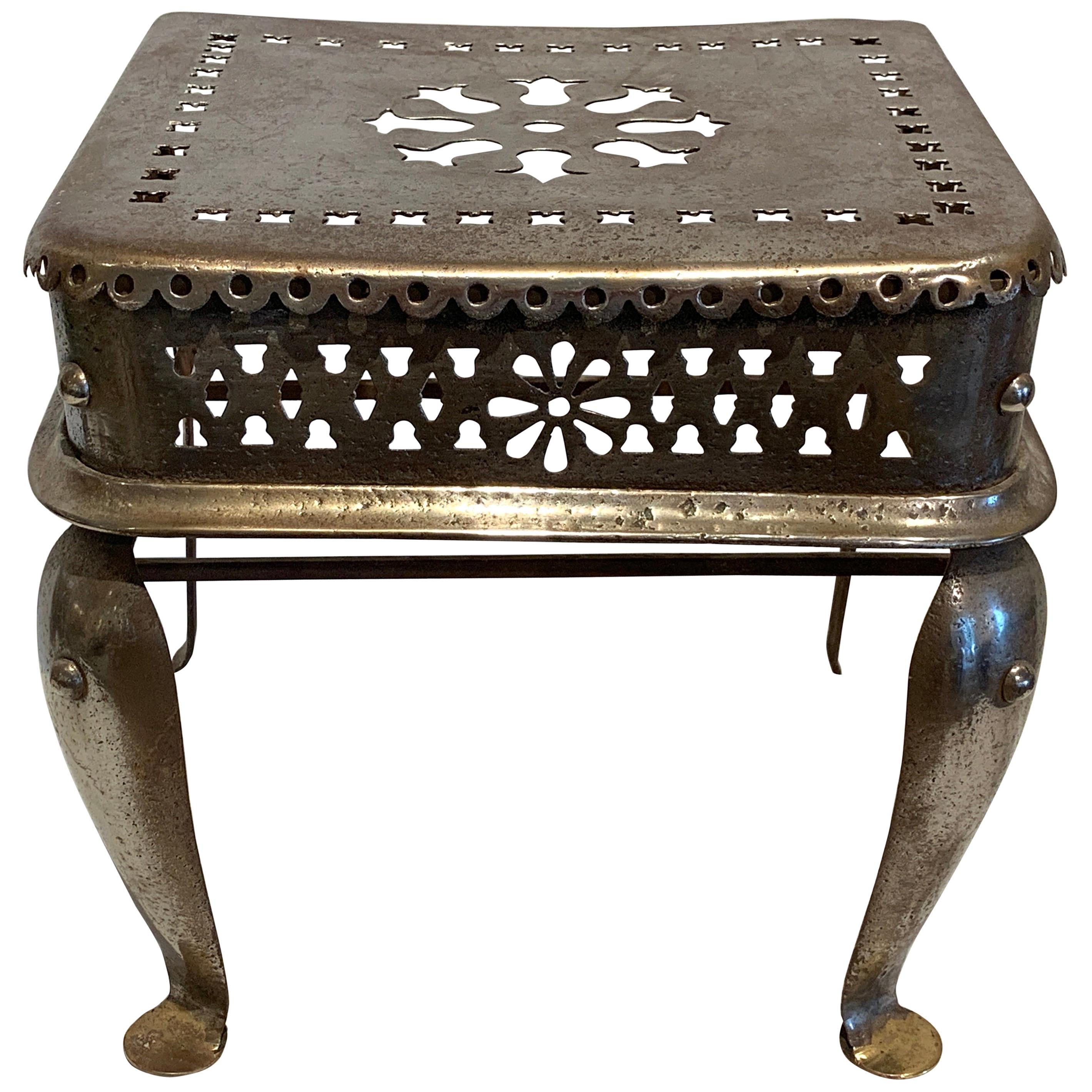 English Paktong Fireplace Footman/Stand For Sale at 1stDibs