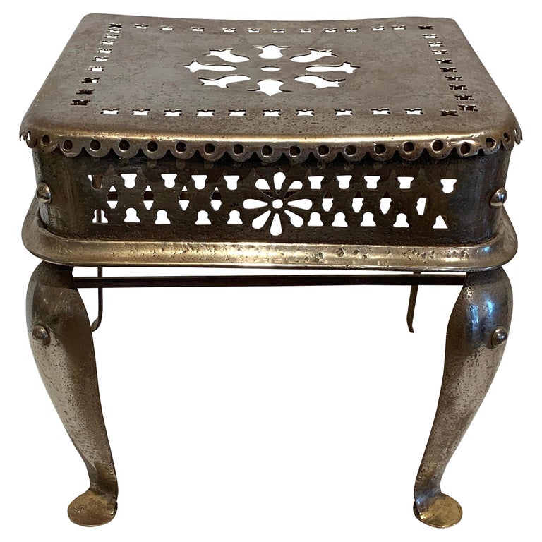 English Paktong Fireplace Footman / Stand For Sale at 1stDibs