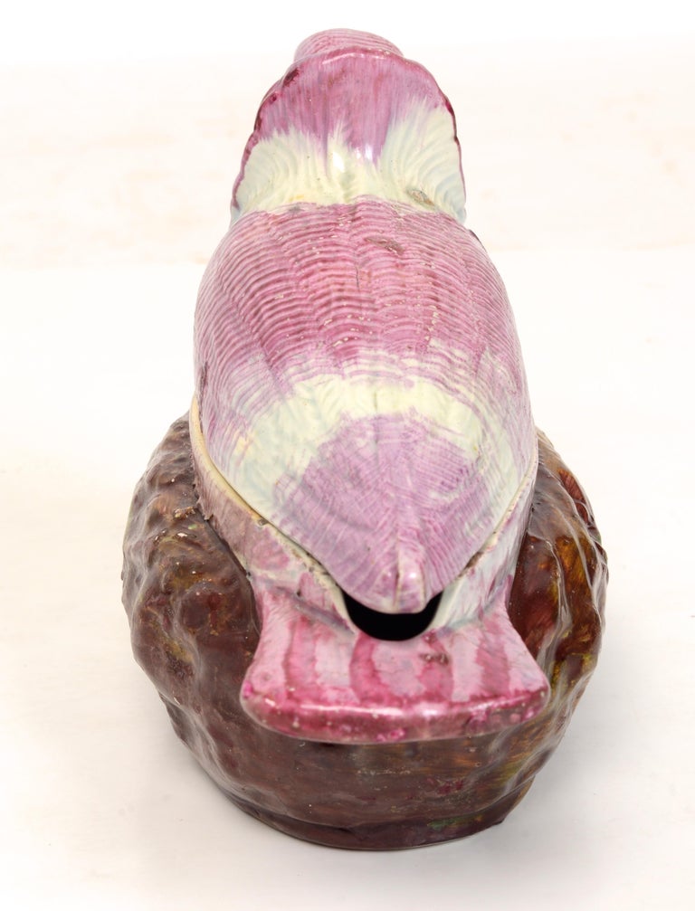 English Pearlware Tureen Box and Cover in the Form of a Turtle Neck ...