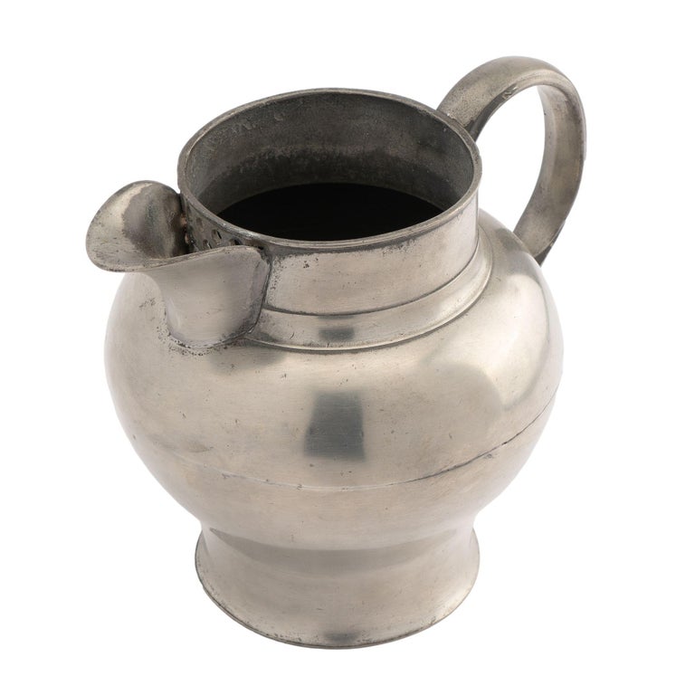 English Pewter Pitcher For Sale at 1stDibs