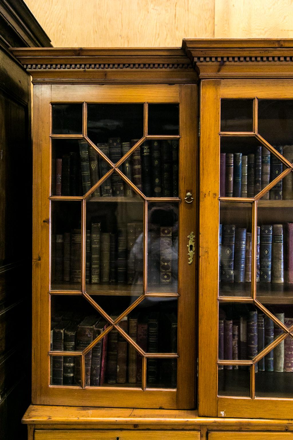English Pine Breakfront at 1stDibs
