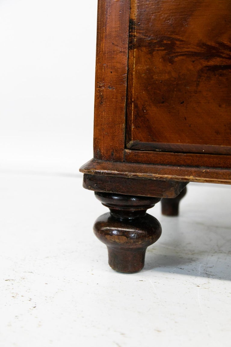 English Pine Faux Painted Galleried Chest For Sale at 1stDibs