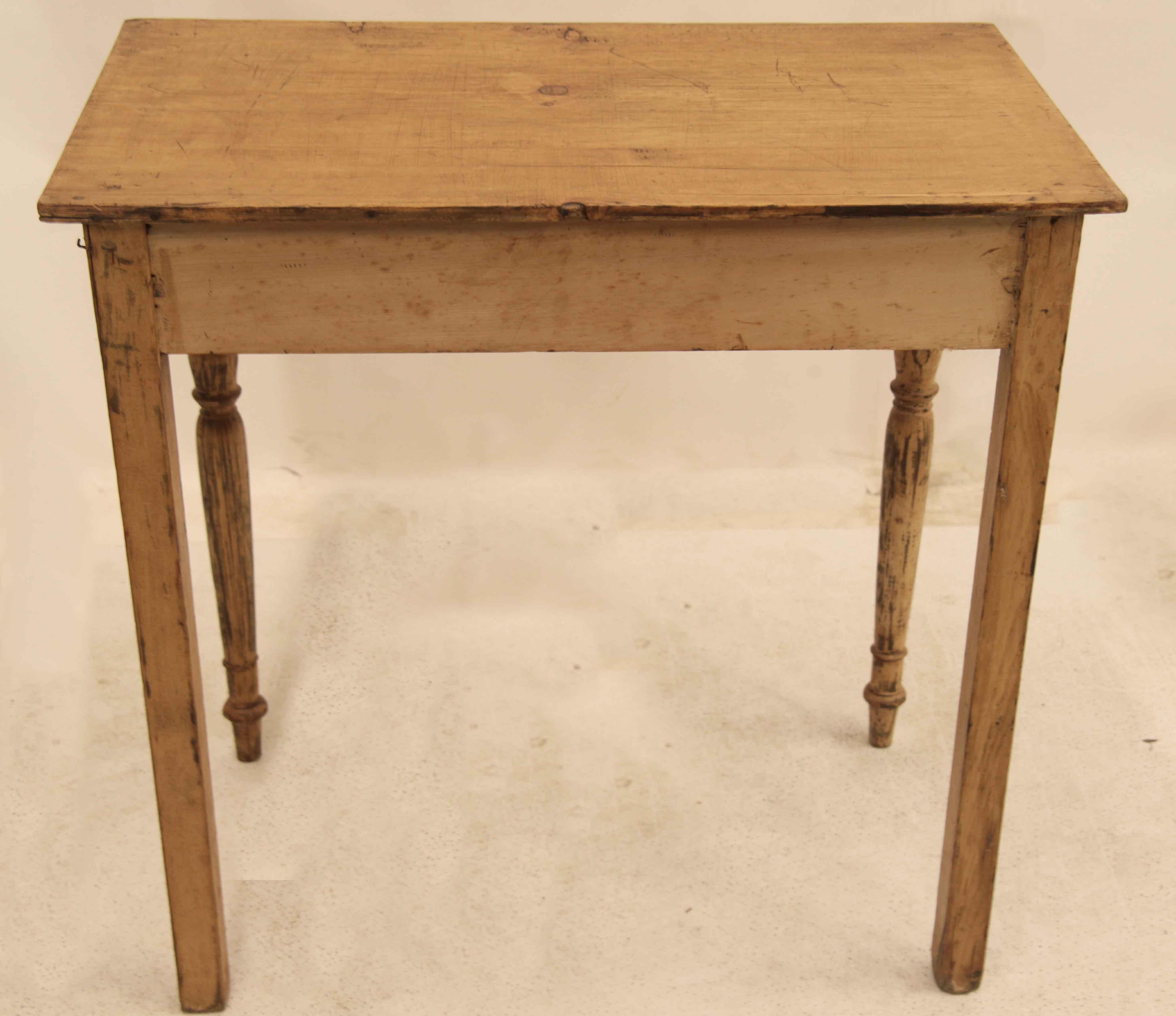 English Pine One Drawer Side Table at 1stDibs