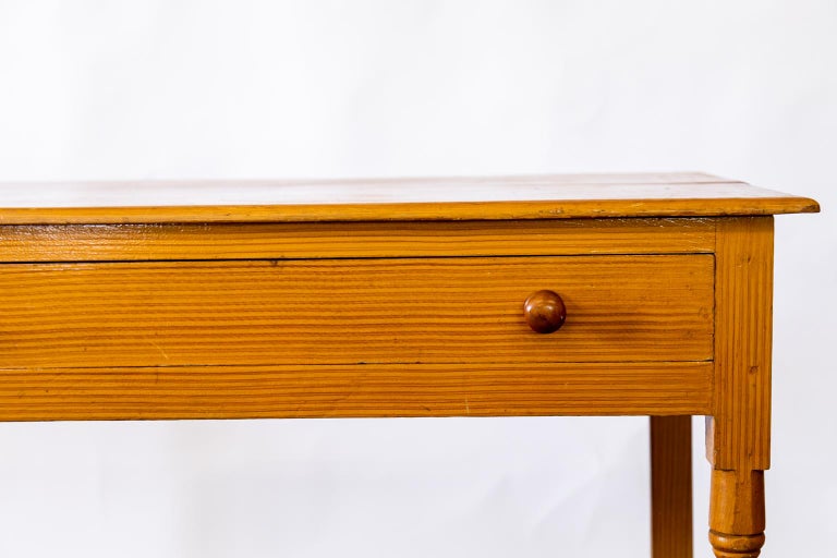 English Pine One Drawer Table at 1stDibs