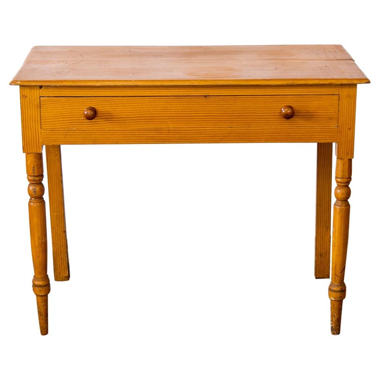 English Pine One Drawer Table at 1stDibs