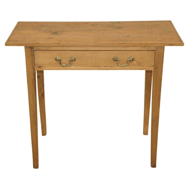 English Pine One Drawer Table at 1stDibs