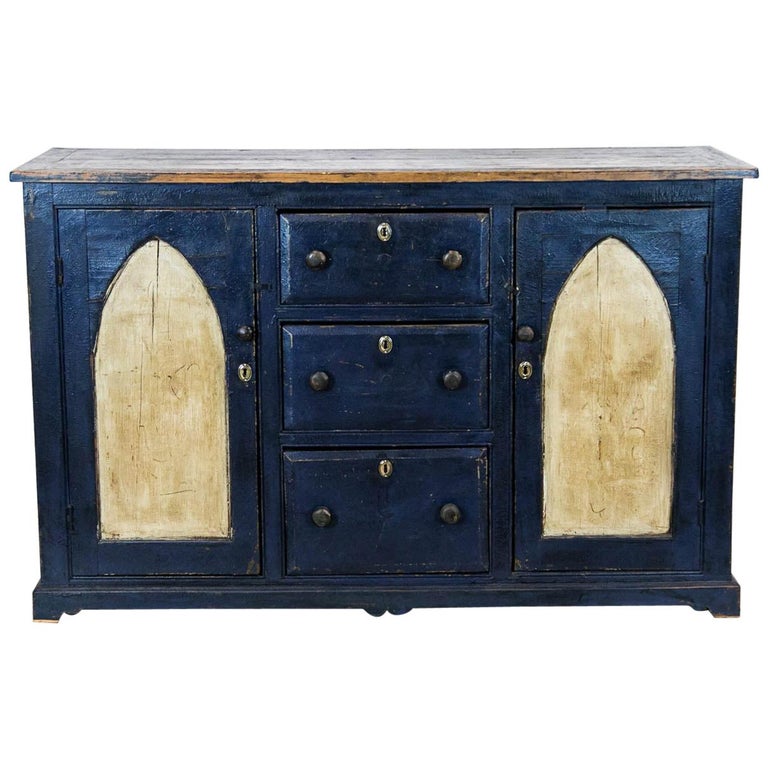 English Pine Painted Server For Sale at 1stDibs