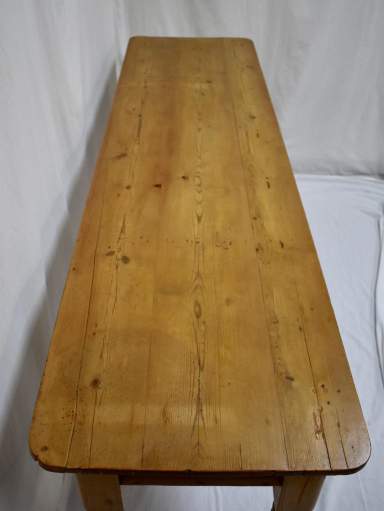 English Pine Turned Leg Side Table at 1stDibs