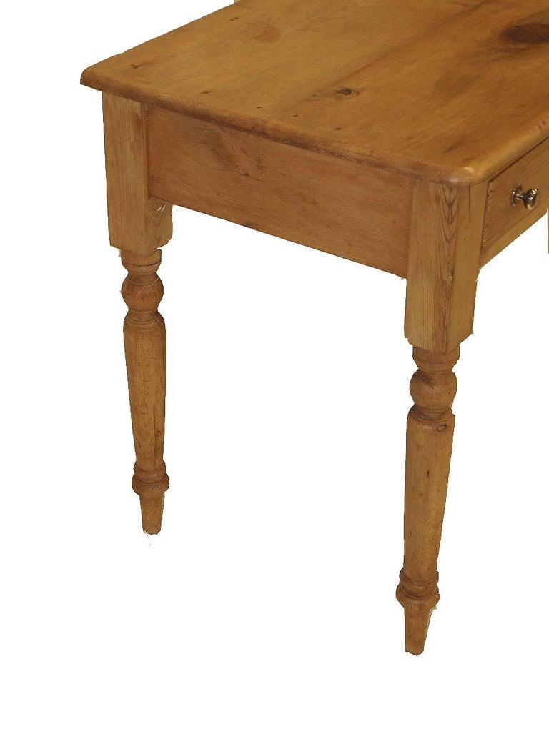 English Pine Two Drawer Table at 1stDibs