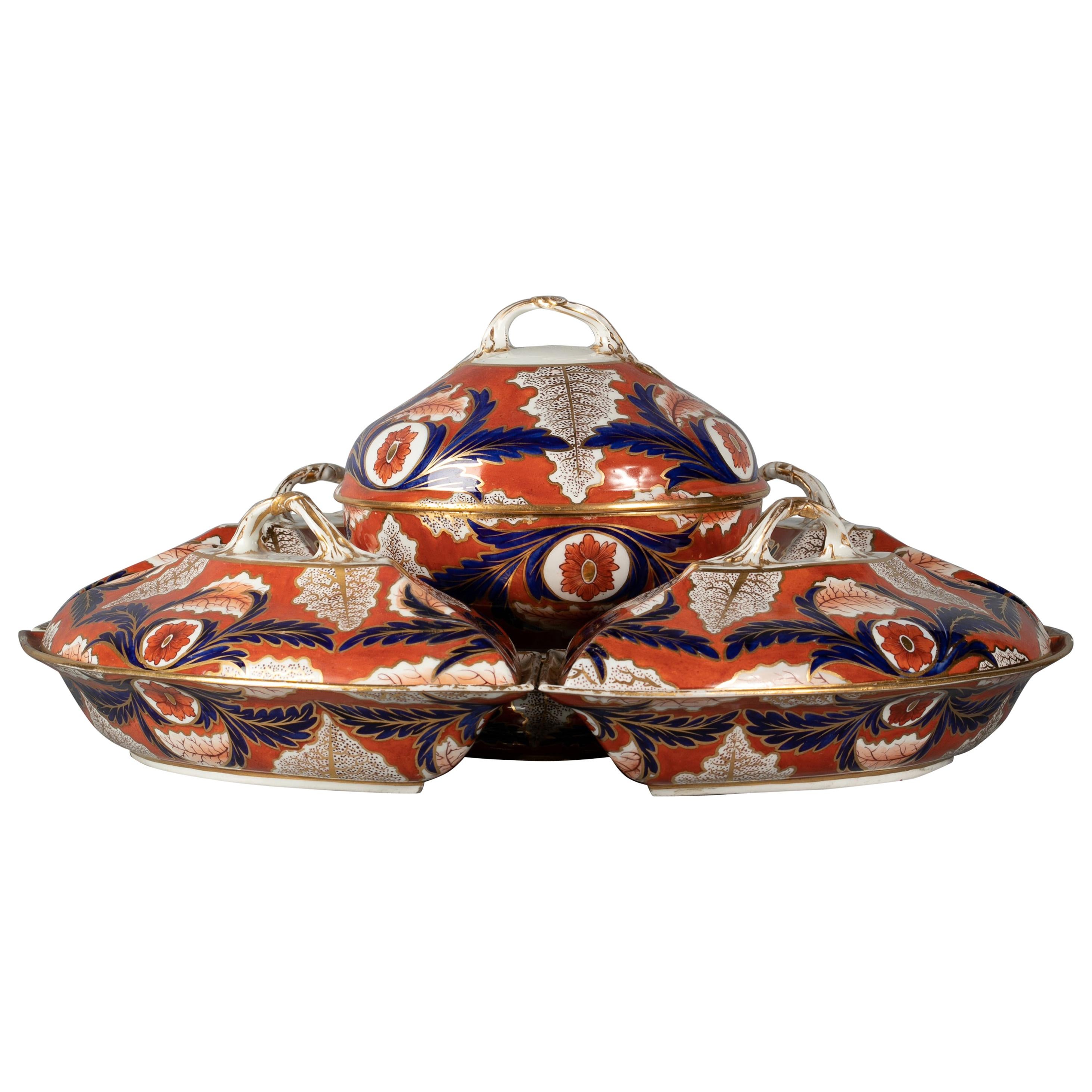 English Porcelain Imari Pattern Lazy Susan, Derby, circa 1820 at 1stDibs