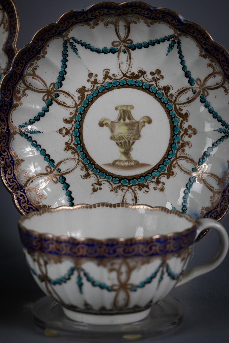 English Porcelain Part Set Tea Service, Worcester, circa 1770 For Sale ...