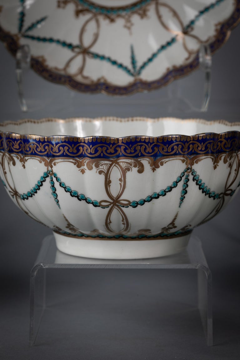English Porcelain Part Set Tea Service, Worcester, circa 1770 For Sale ...