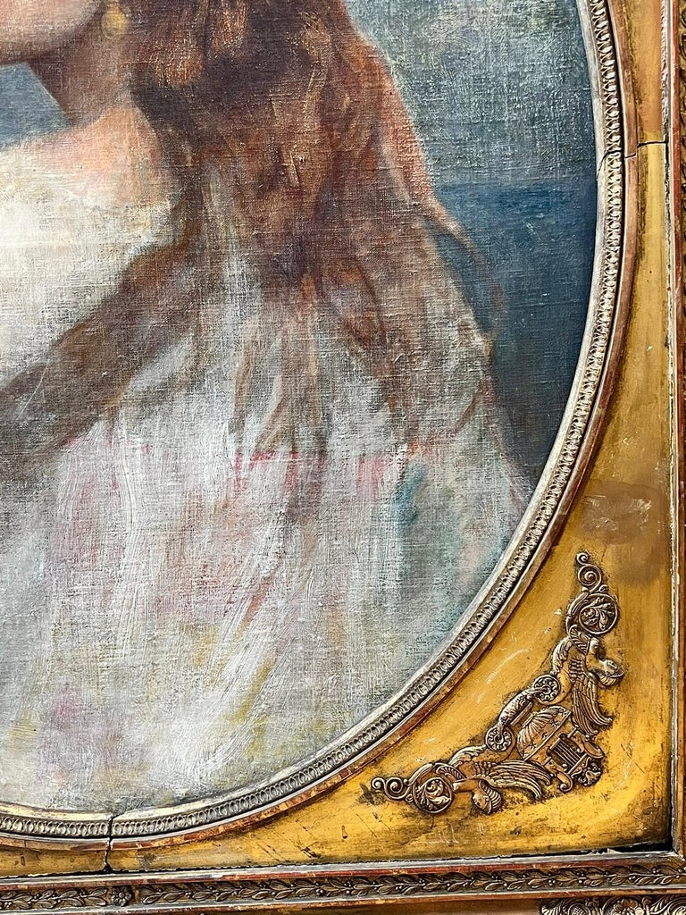 English Pre-Raphaelite - Fine 1890's English Pre-Raphaelite Oil ...