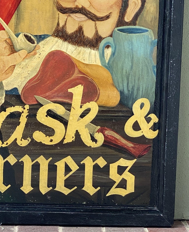 English Pub Sign, "Free House, The Cask and Taverners" For Sale at 1stDibs