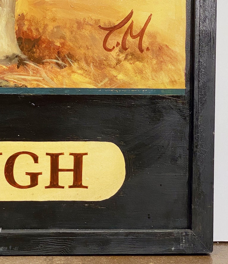 English Pub Sign, "Old Plough" at 1stDibs