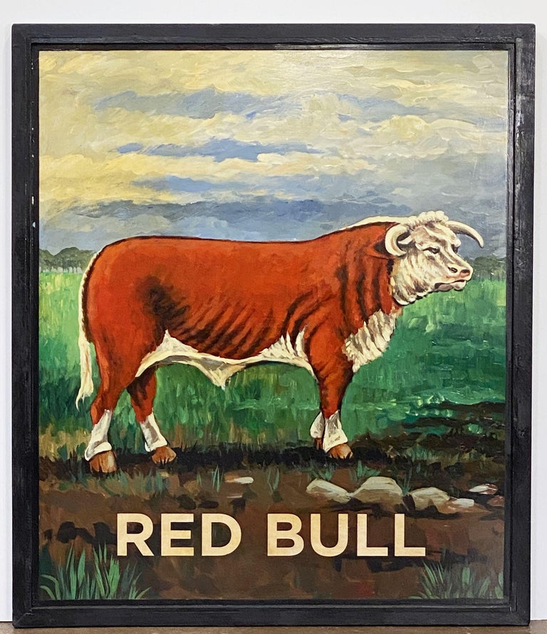 English Pub Sign, "Red Bull' For Sale at 1stDibs