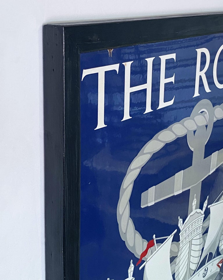 English Pub Sign, "The Royal Naval Arms" at 1stDibs