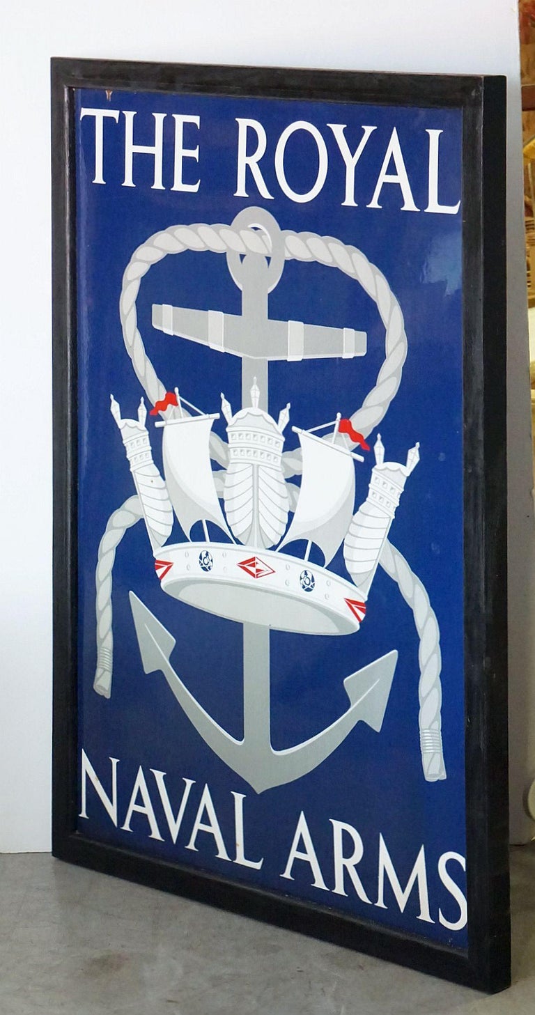 English Pub Sign, "The Royal Naval Arms" at 1stDibs