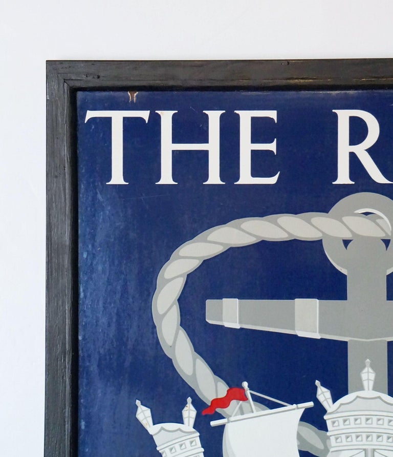 English Pub Sign, "The Royal Naval Arms" at 1stDibs