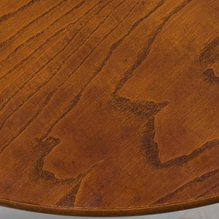 English Pub Style Round Kitchen Game Foyer Center Table at 1stDibs