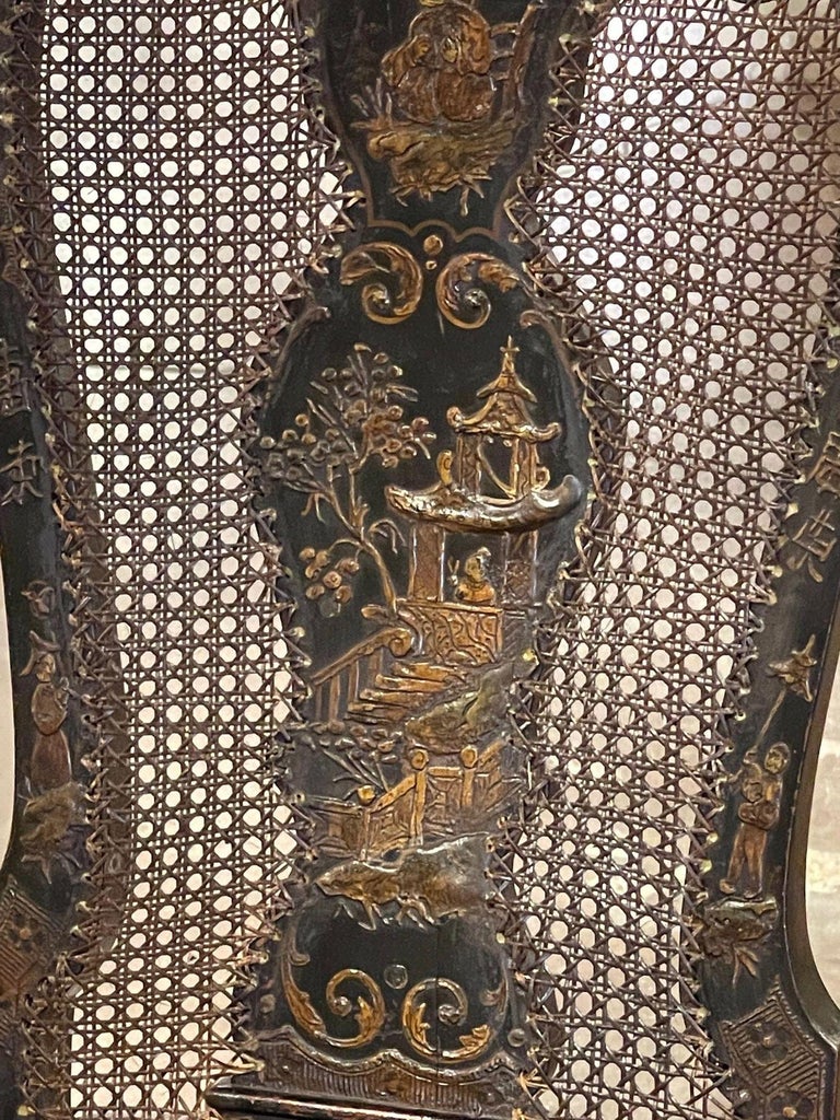 English Queen Anne Chinoiserie Side Chair For Sale at 1stDibs
