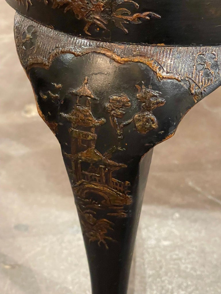 English Queen Anne Chinoiserie Side Chair For Sale at 1stDibs